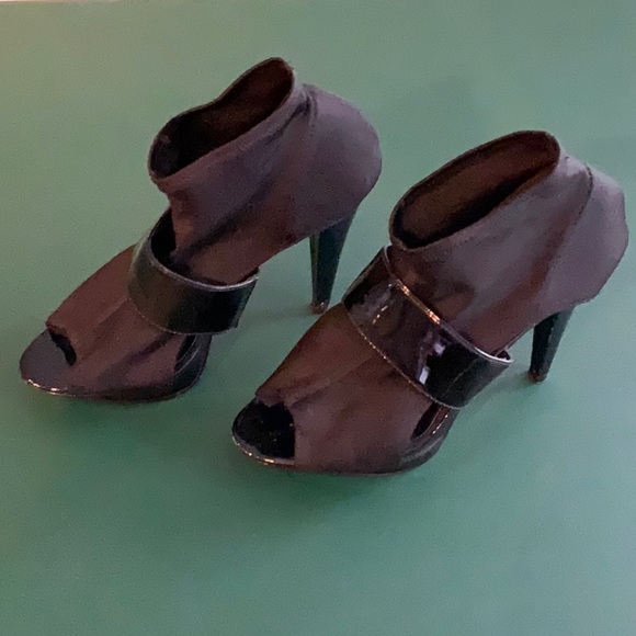 Shoes | Bumper Black High Heel Sandals Sz 9 12 1 | Poshmark